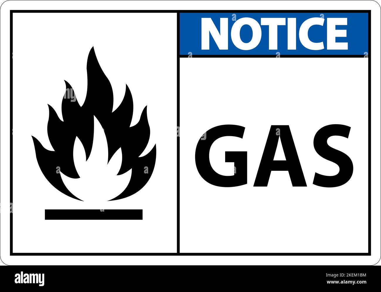 Symbol Notice Sign Gas On White Background Stock Vector Image & Art - Alamy