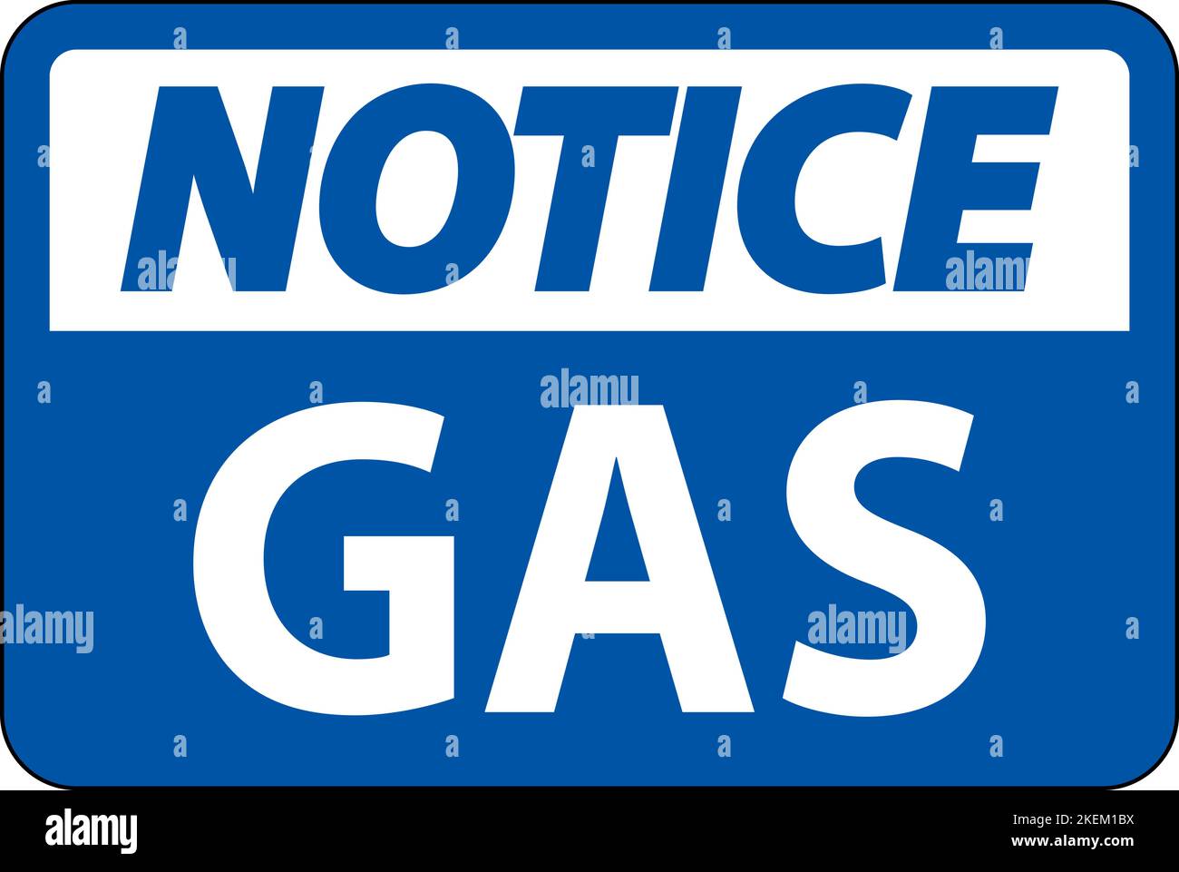 Notice Flammable Sign GAS On White Background Stock Vector Image & Art ...