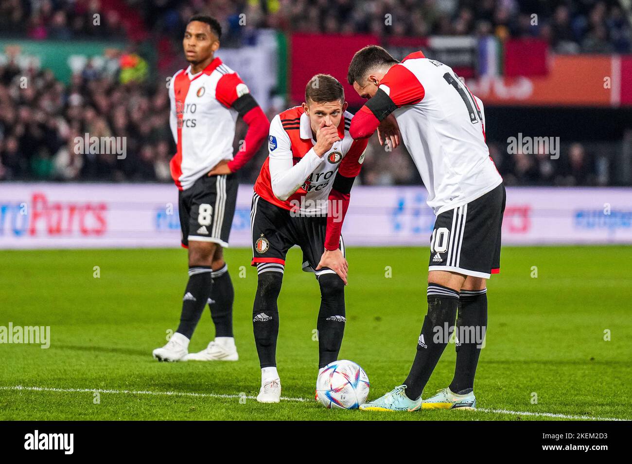 Rotterdam - Sebastian Szymanski of Feyenoord, Orkun Kokcu of Feyenoord during the match between ...