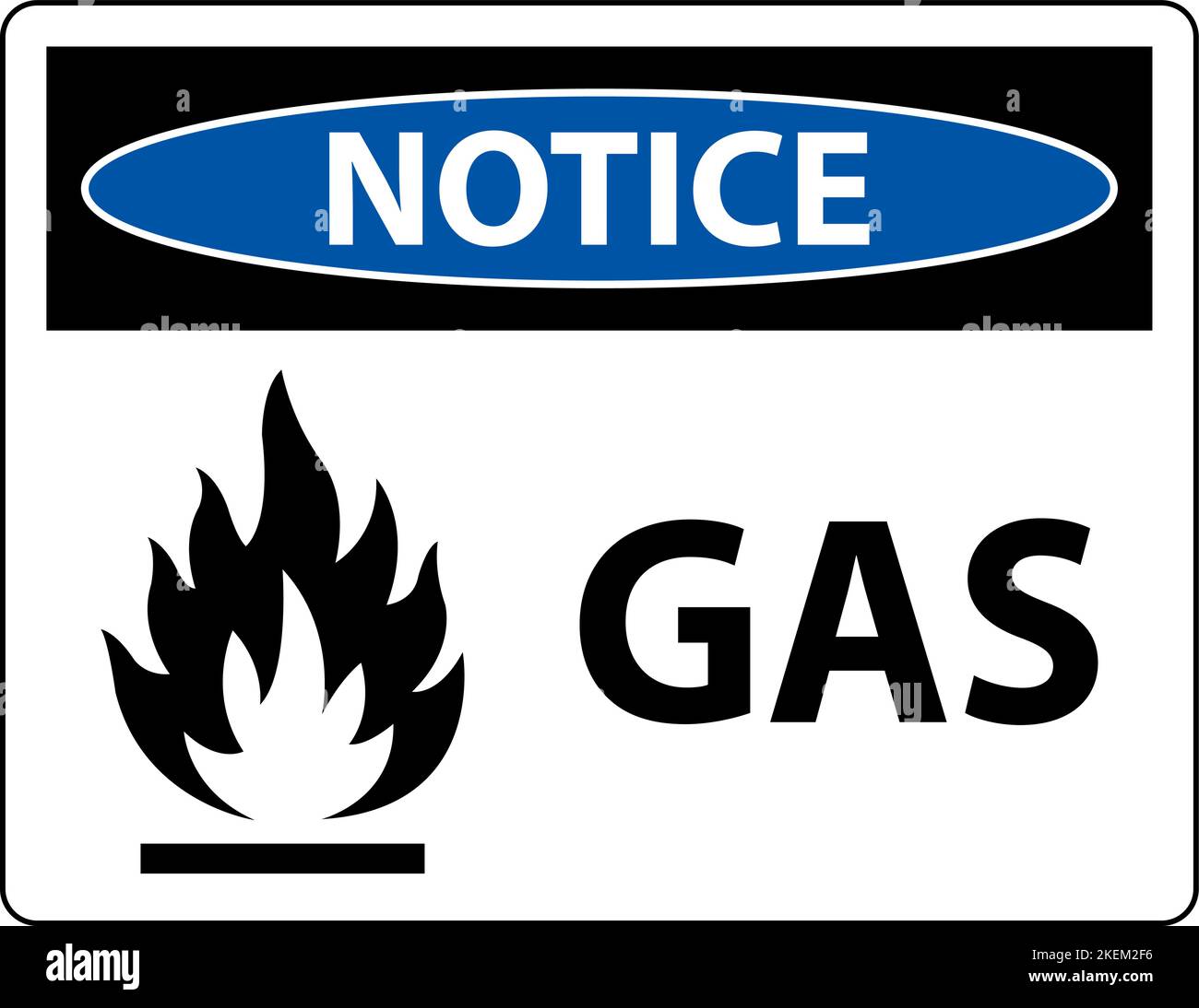 Symbol Notice Sign Gas On White Background Stock Vector Image & Art - Alamy