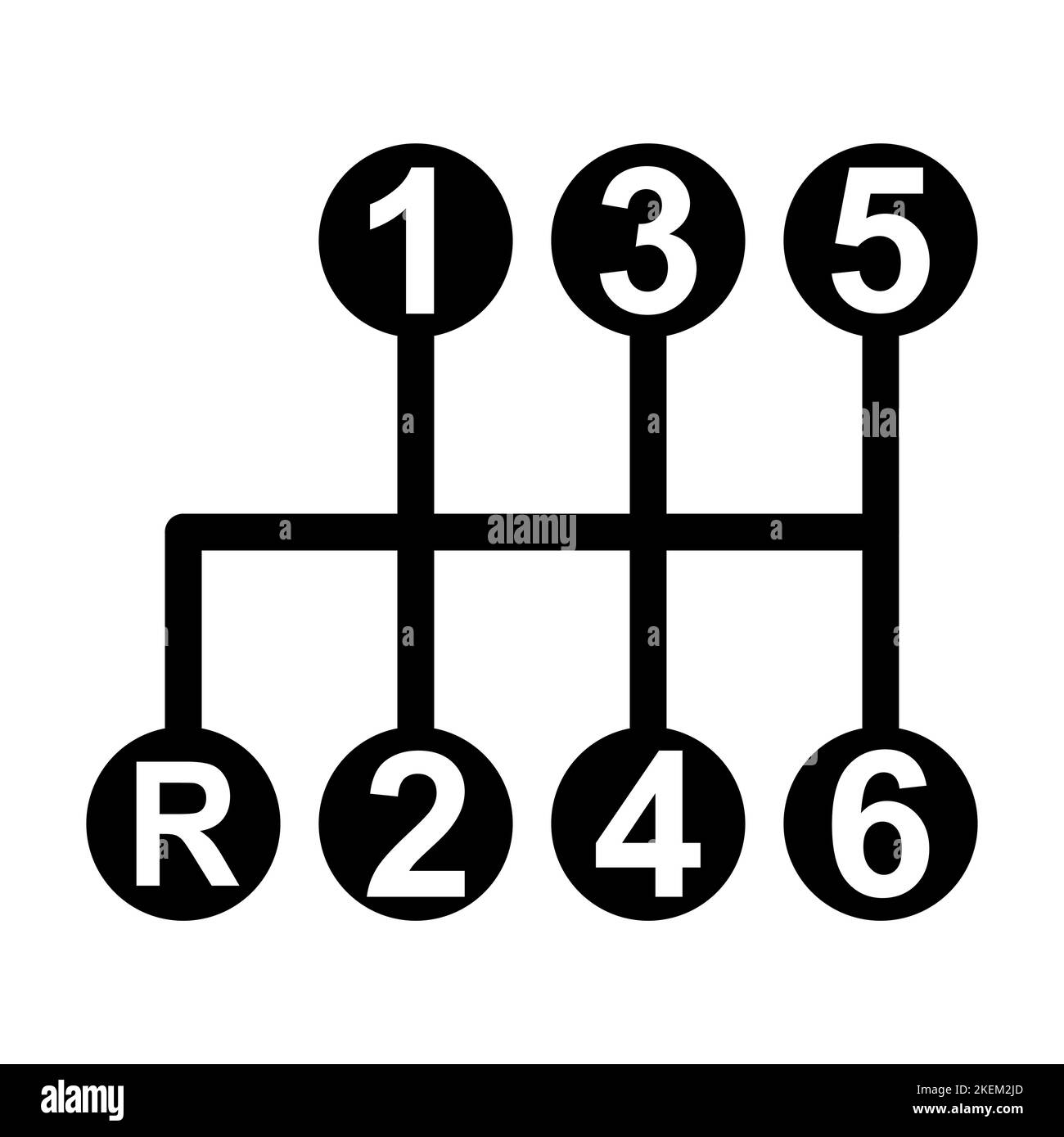 Gear Shift Knob Stock Vector Images Alamy