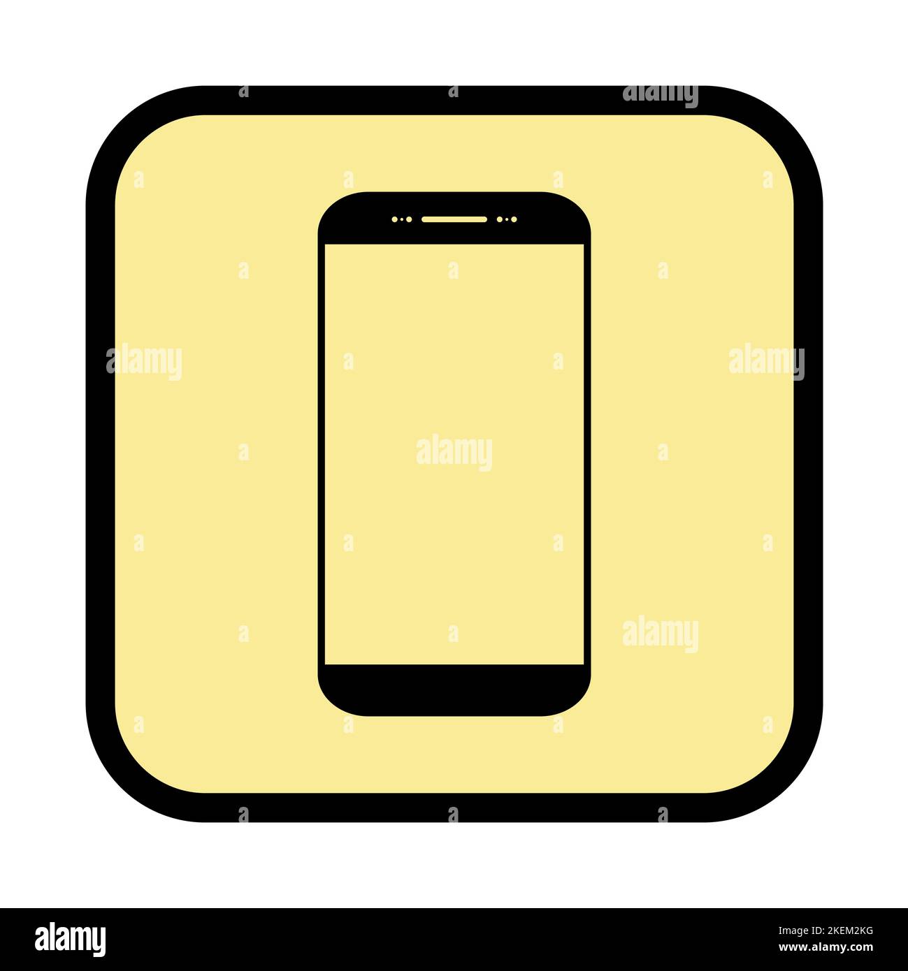 Mobile telephone symbol, smartphone icon button, chat web internet ...