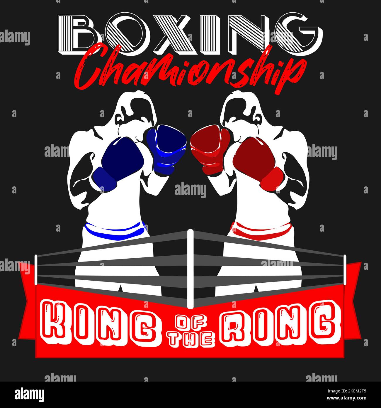 Fight cub, boxing center, boxing championship logo, banner, flyer Stock ...