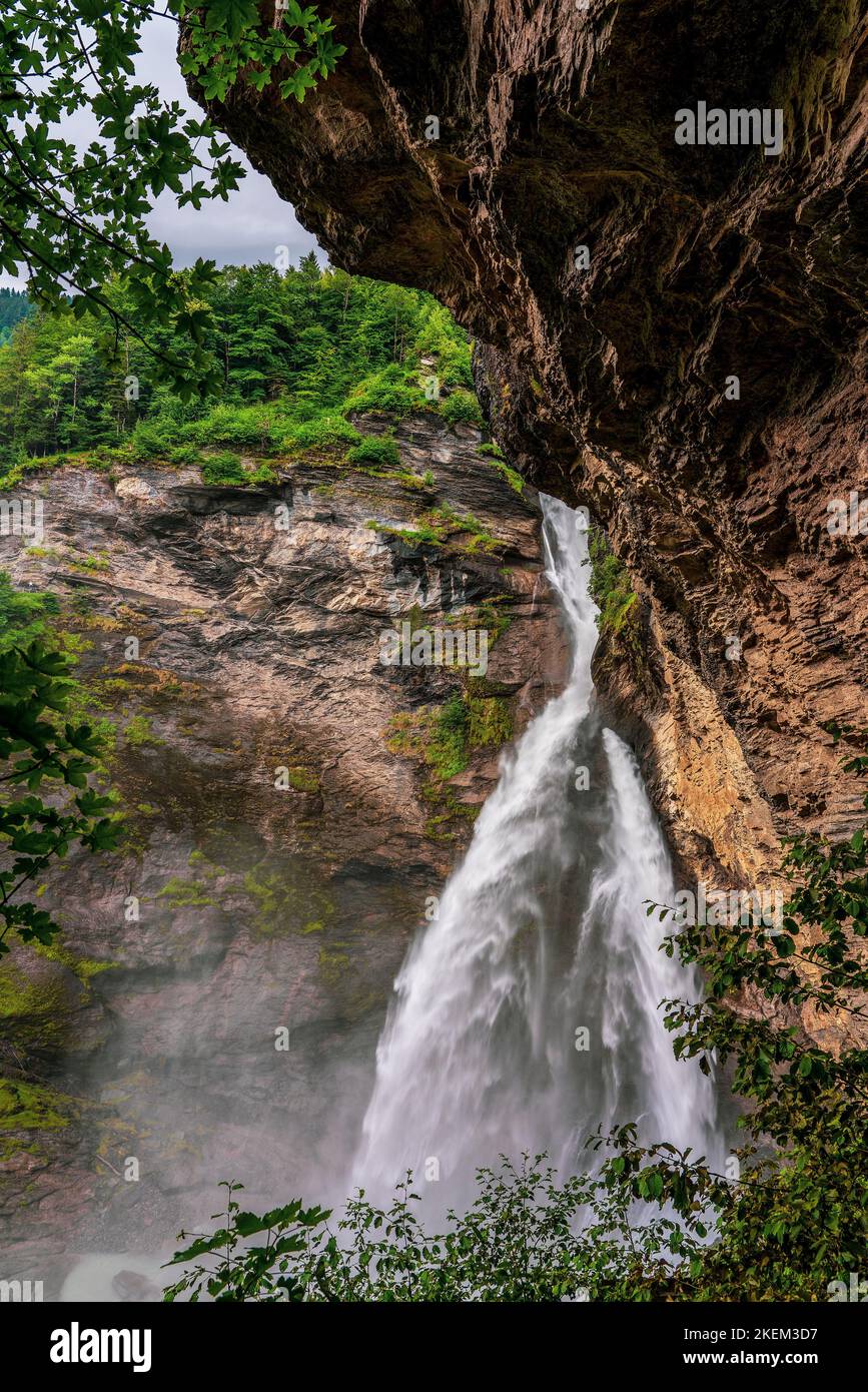The Reichenbach Falls in the Swiss mountains Stock Photo - Alamy