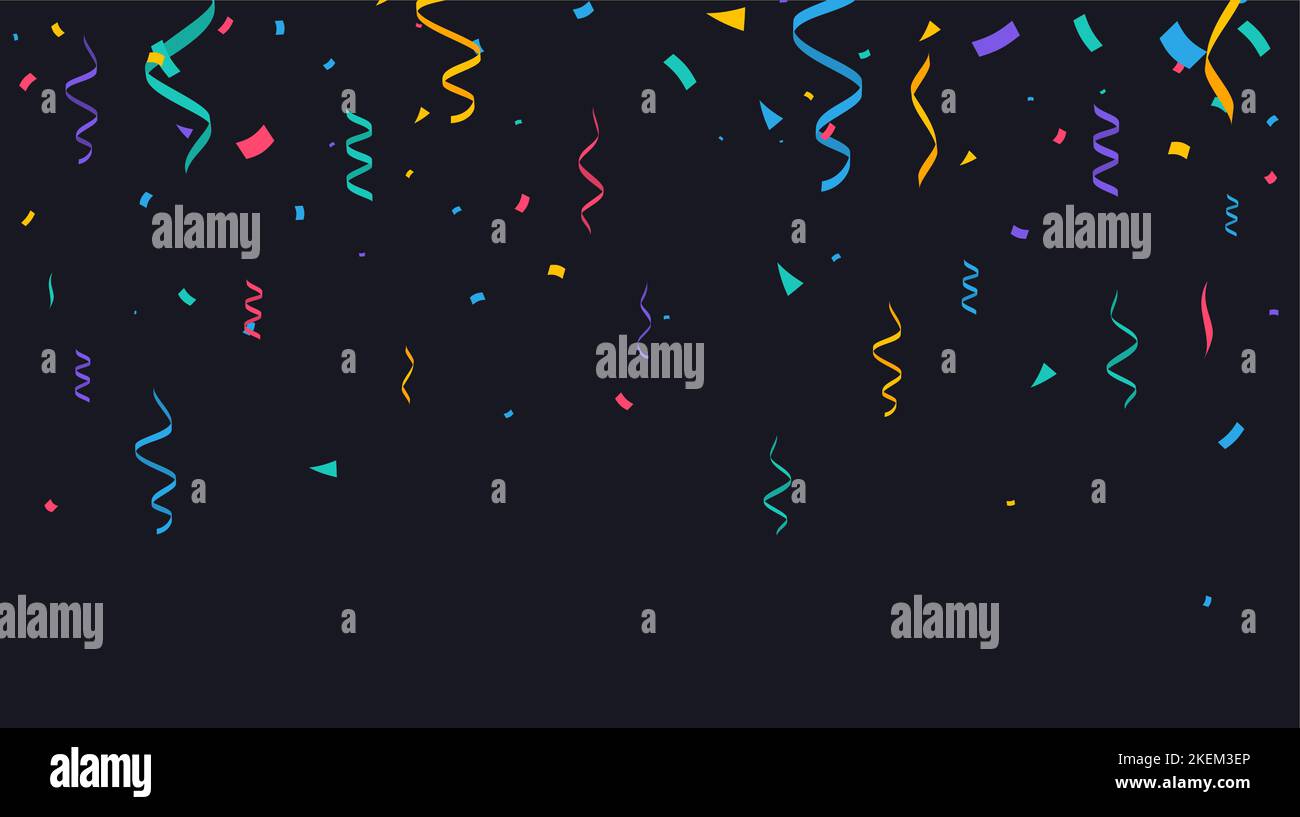 Confetti background. Festive backdrop. Party design with colorful ...