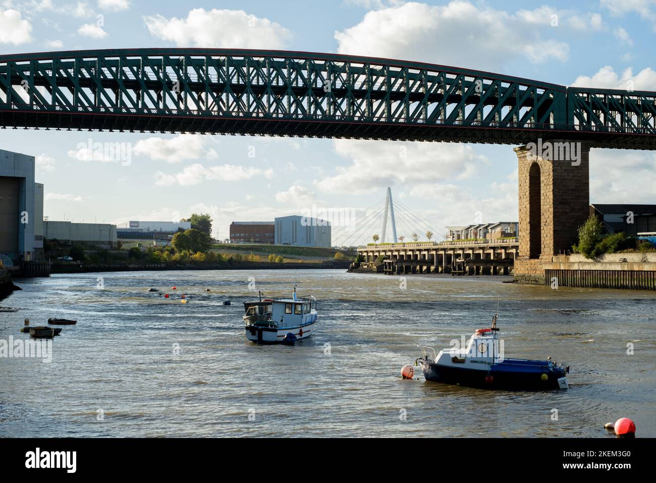 Sunderland UK: 1st oct 2022: The Queen Alexandra Bridge at the River ...