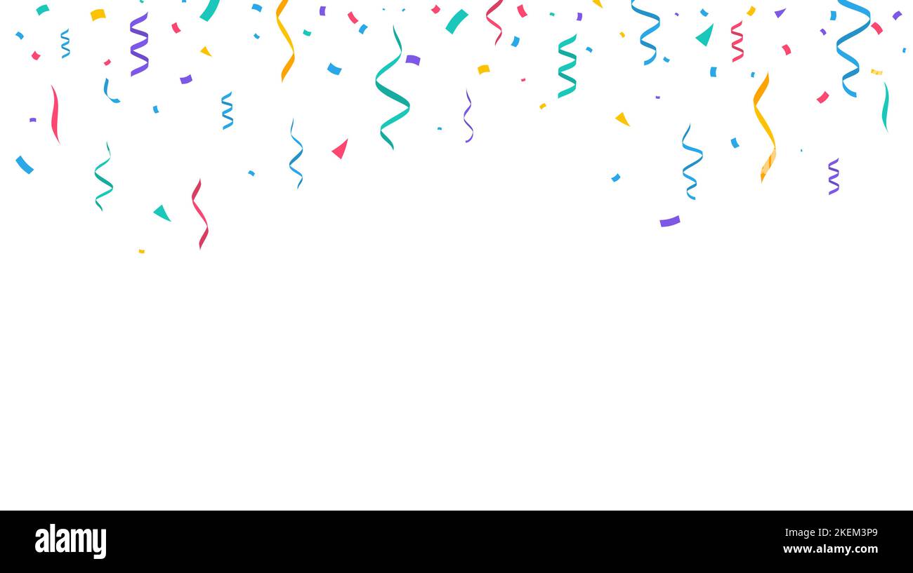 Confetti background. Festive backdrop. Party design with colorful ...