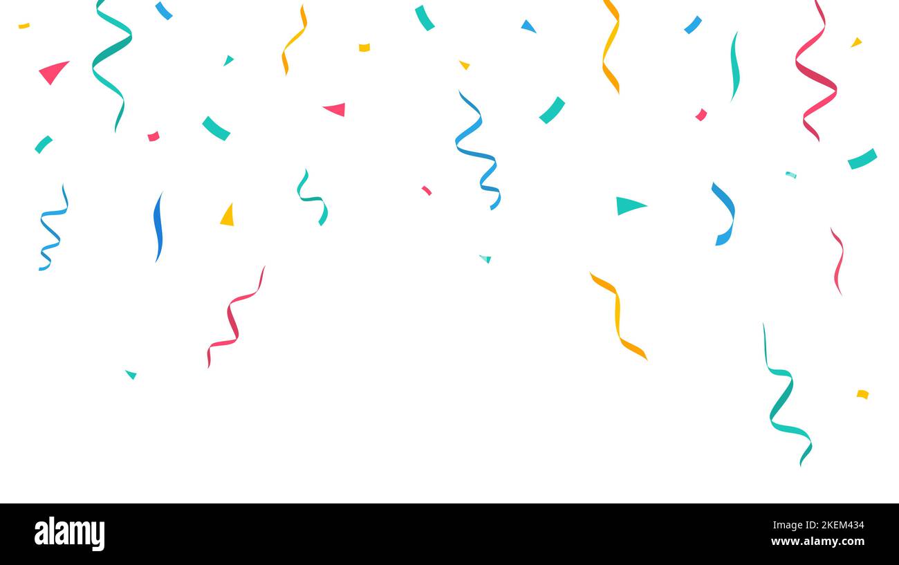 Confetti background. Festive backdrop. Party design with colorful ...