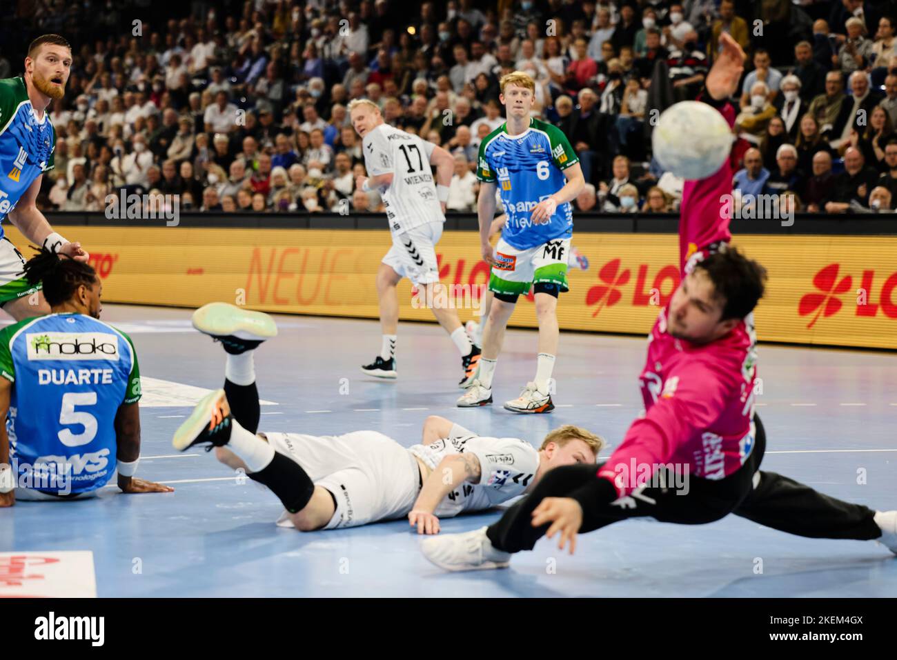 Kiel, Germany. 13th Nov, 2022. Handball, Bundesliga, Matchday 12, THW ... Kiel, Germany. 13th Nov, 2022. Handball, Bundesliga, Matchday 12, THW ...