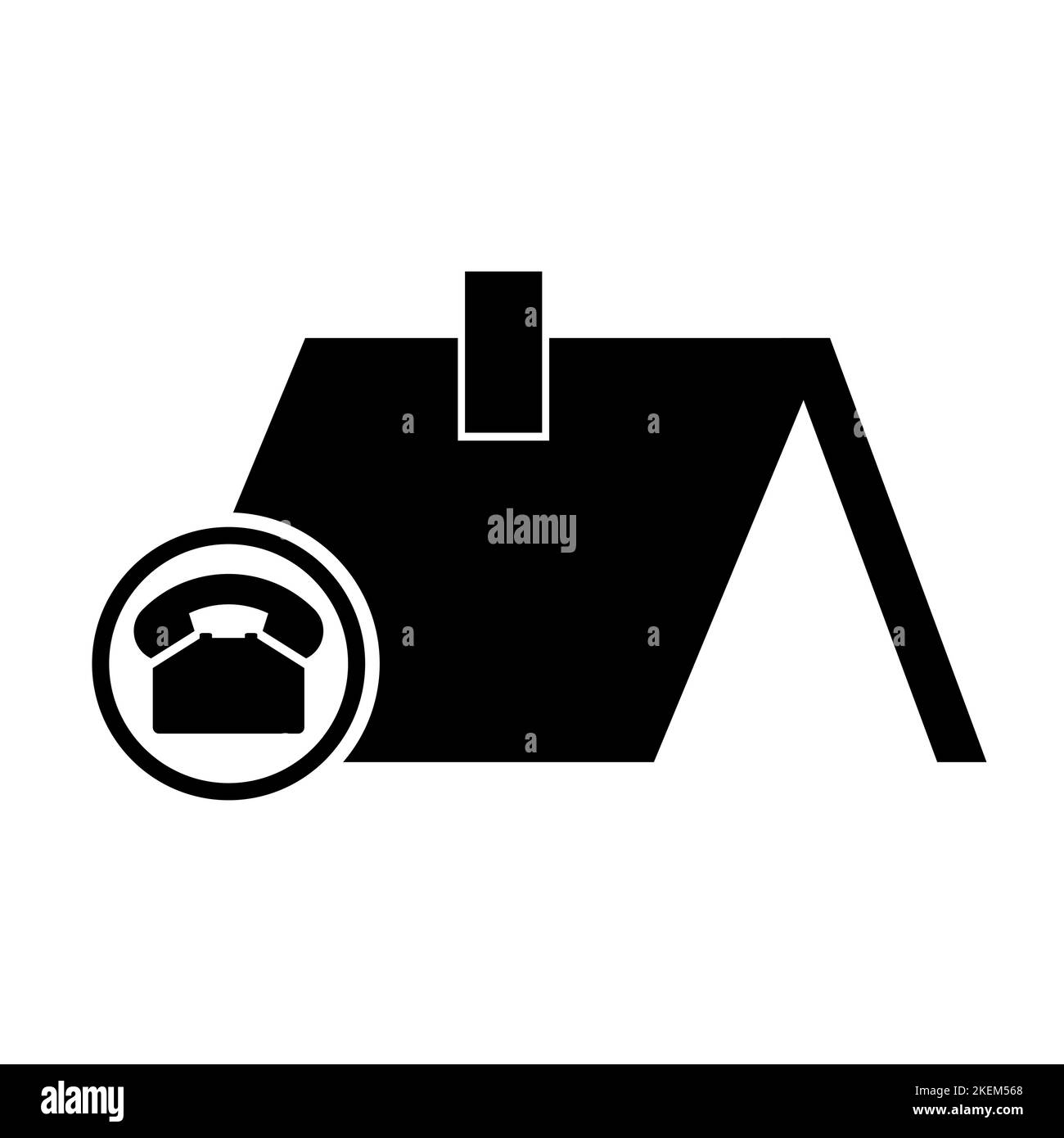 Roofs house silhouette icon, city concept template panorama, landscape ...