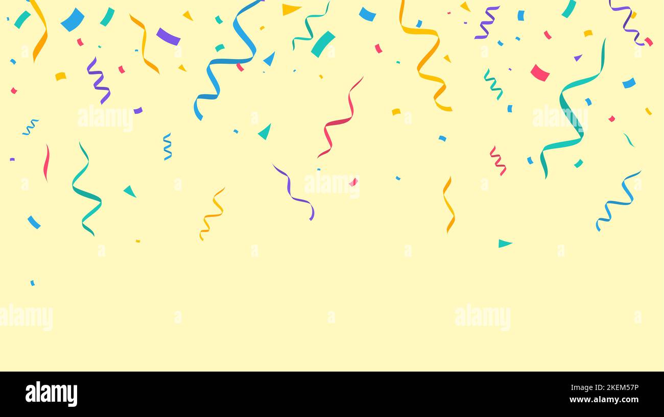 Confetti background. Festive backdrop. Party design with colorful ...