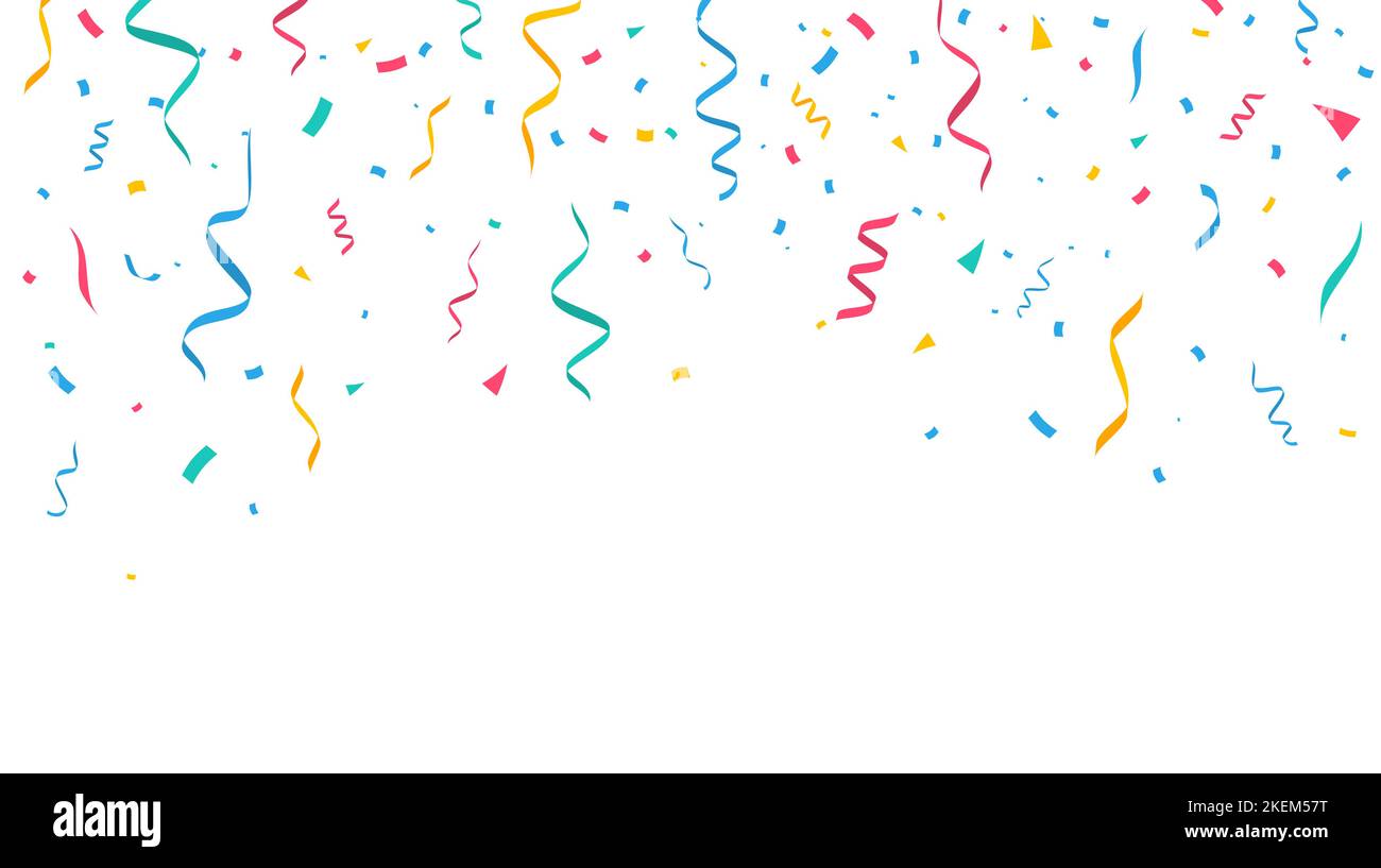 Confetti background. Festive backdrop. Party design with colorful ...