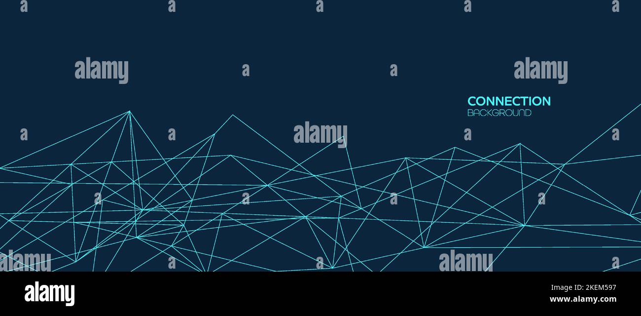 Connection background. Network concept with dots and lines. Vector ...