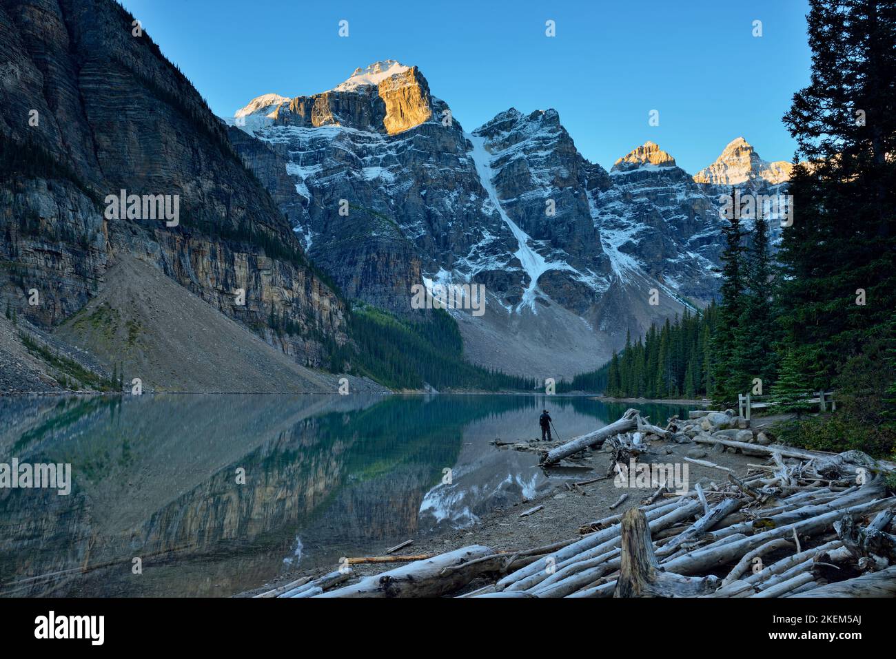 Moraine Lake, Banff National Park, Alberta, Canada Stock Photo - Alamy