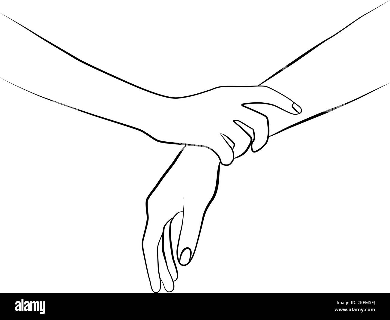 Lady hands palm Stock Vector Images - Alamy
