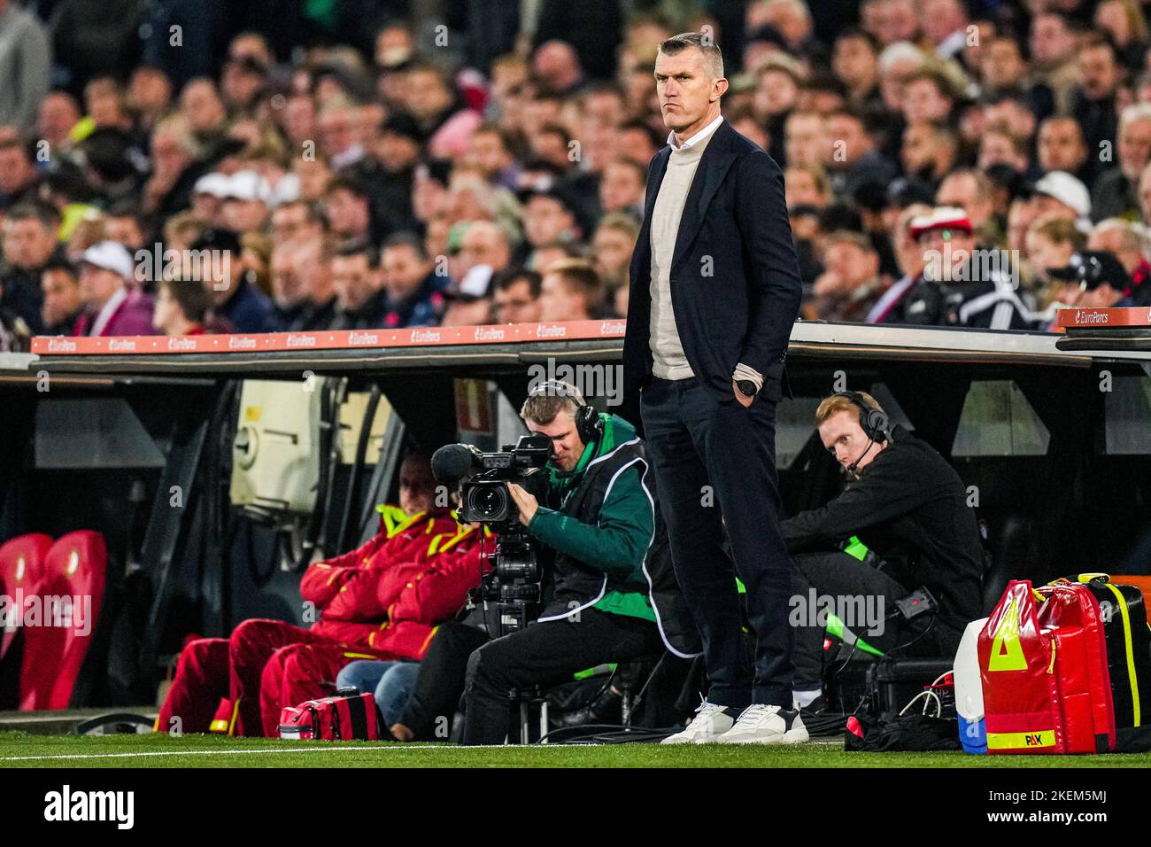 Rotterdam - sbv Excelsior coach Marinus Dijkhuizen during the match ...