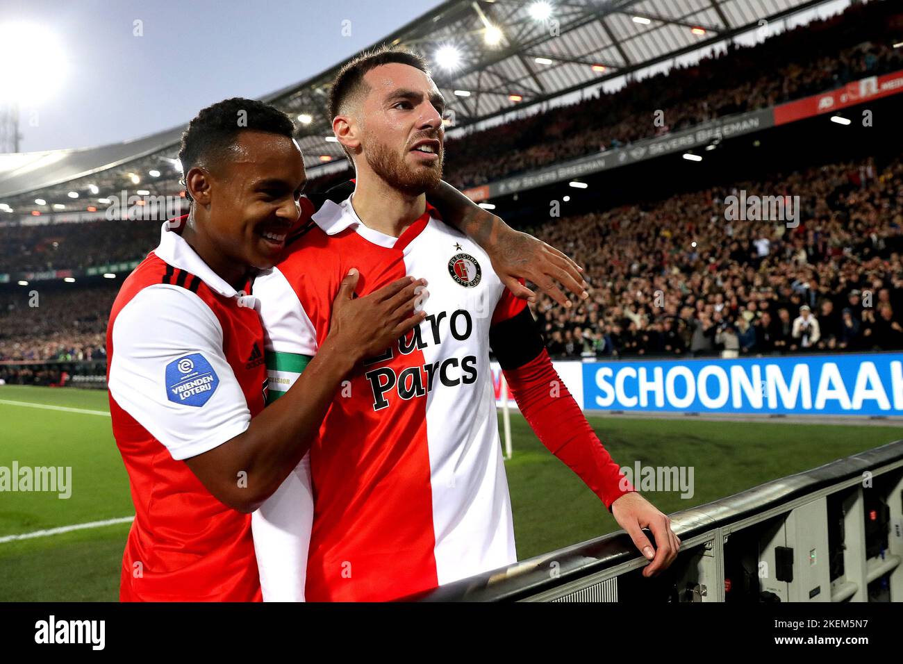 ROTTERDAM - (lr) Igor Paixao of Feyenoord, Orkun Kokcu of Feyenoord during the Dutch Eredivisie ...