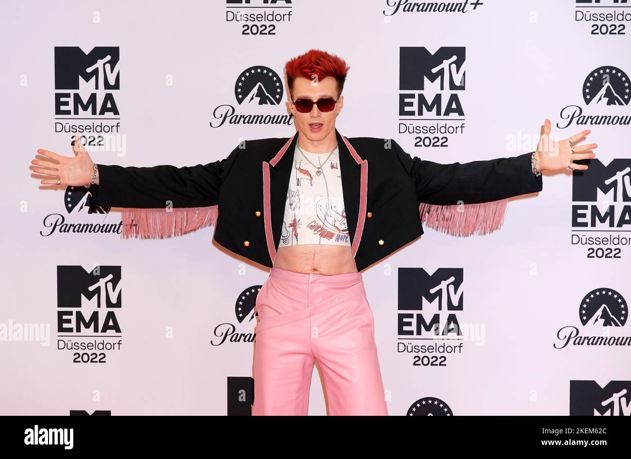 Jack Saunders attending the MTV Europe Music Awards 2022 held at the ...