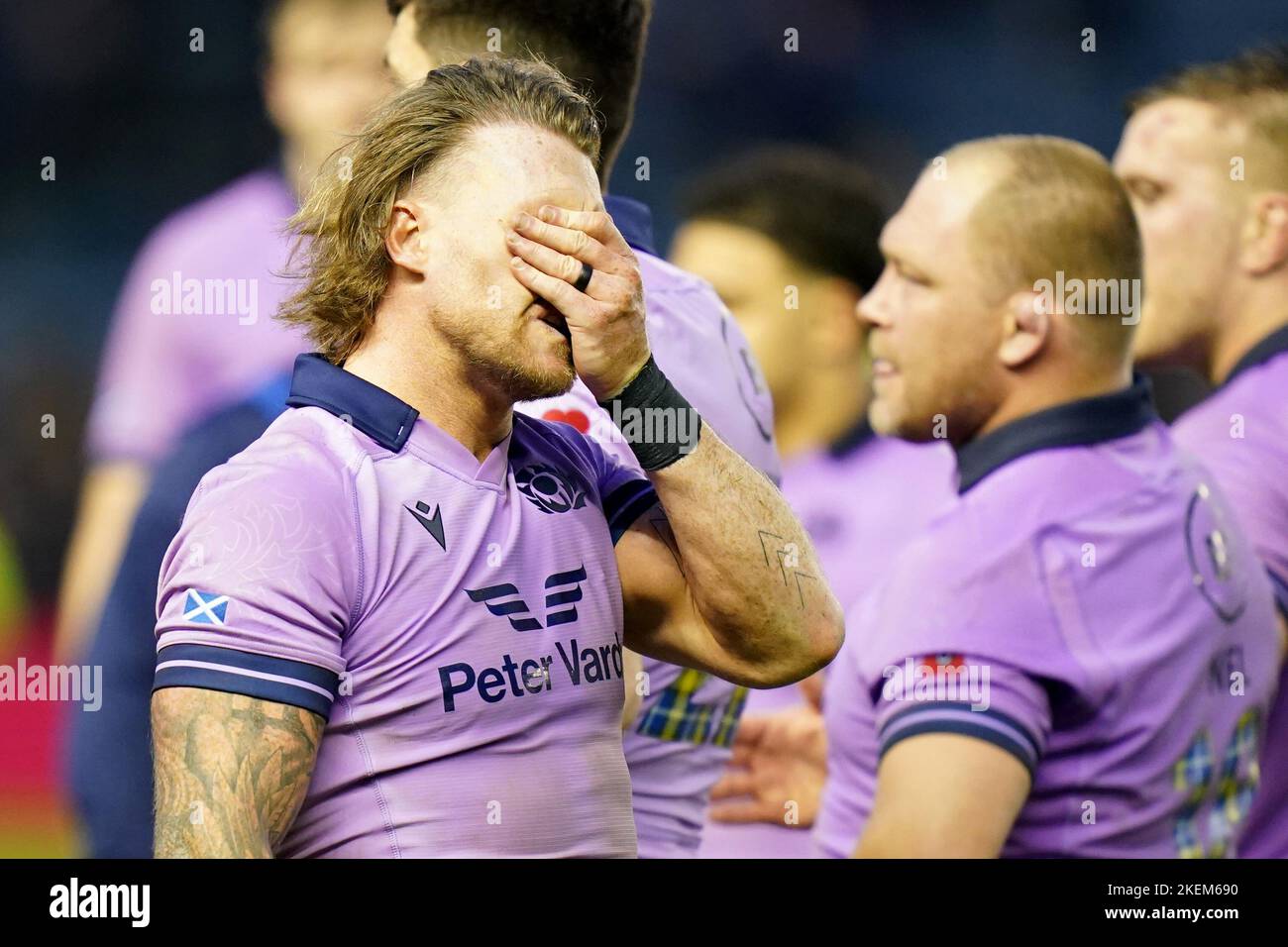 Rugby union friendly scotland v new zealand hi-res stock photography ...