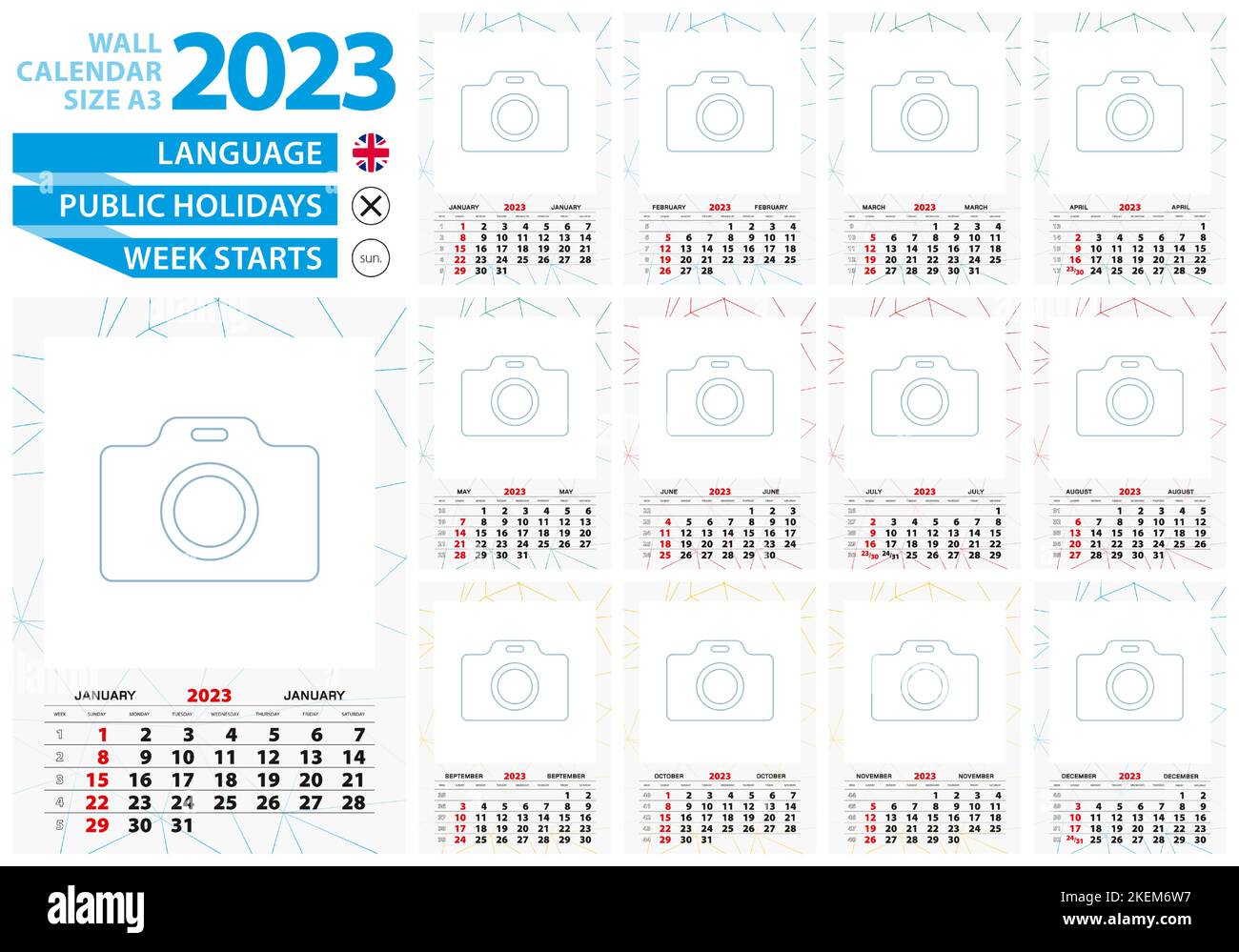 Vector illustration calendar lined Cut Out Stock Images & Pictures - Alamy