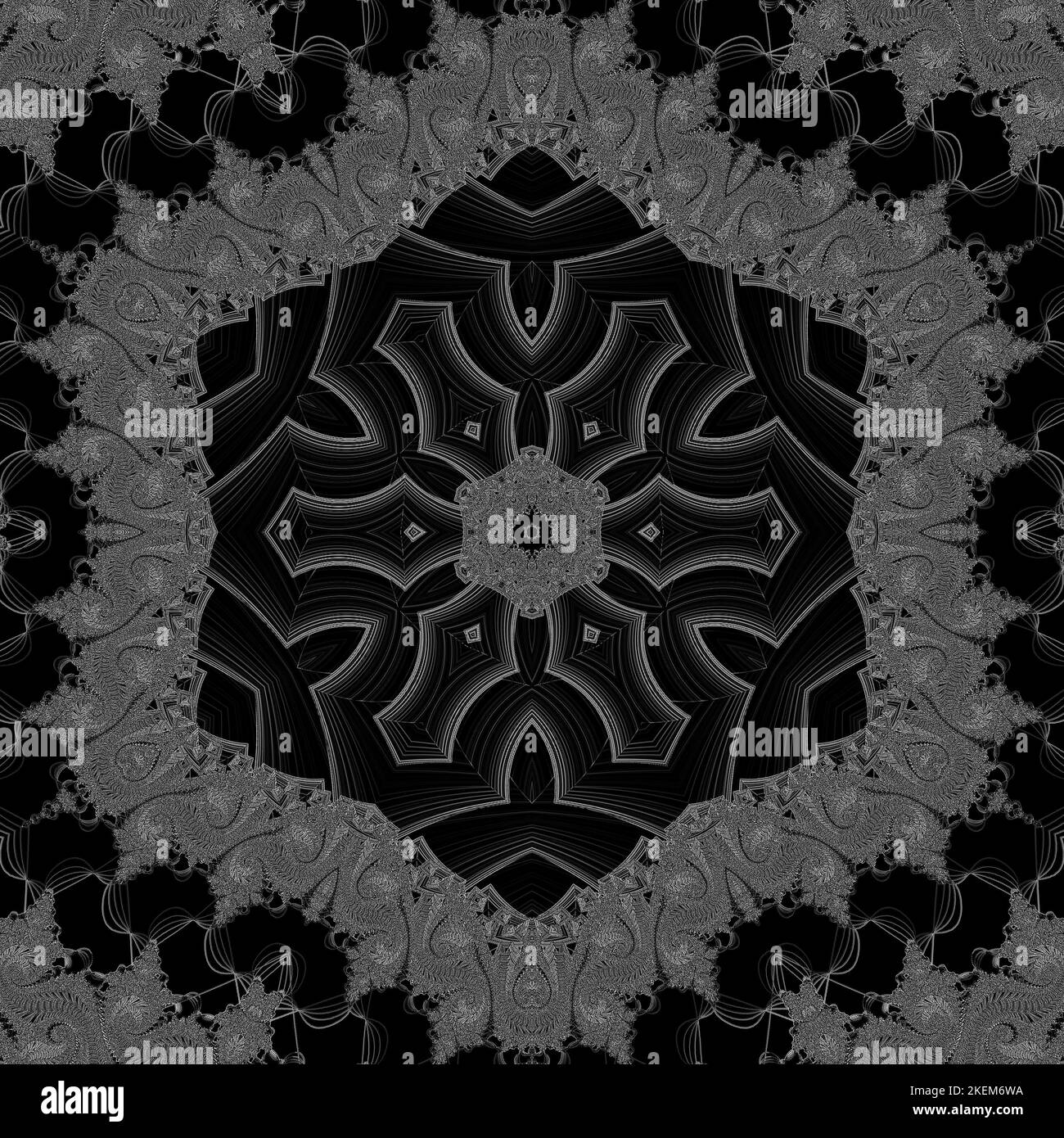 Abstract Computer generated Fractal design. A fractal is a never-ending ...