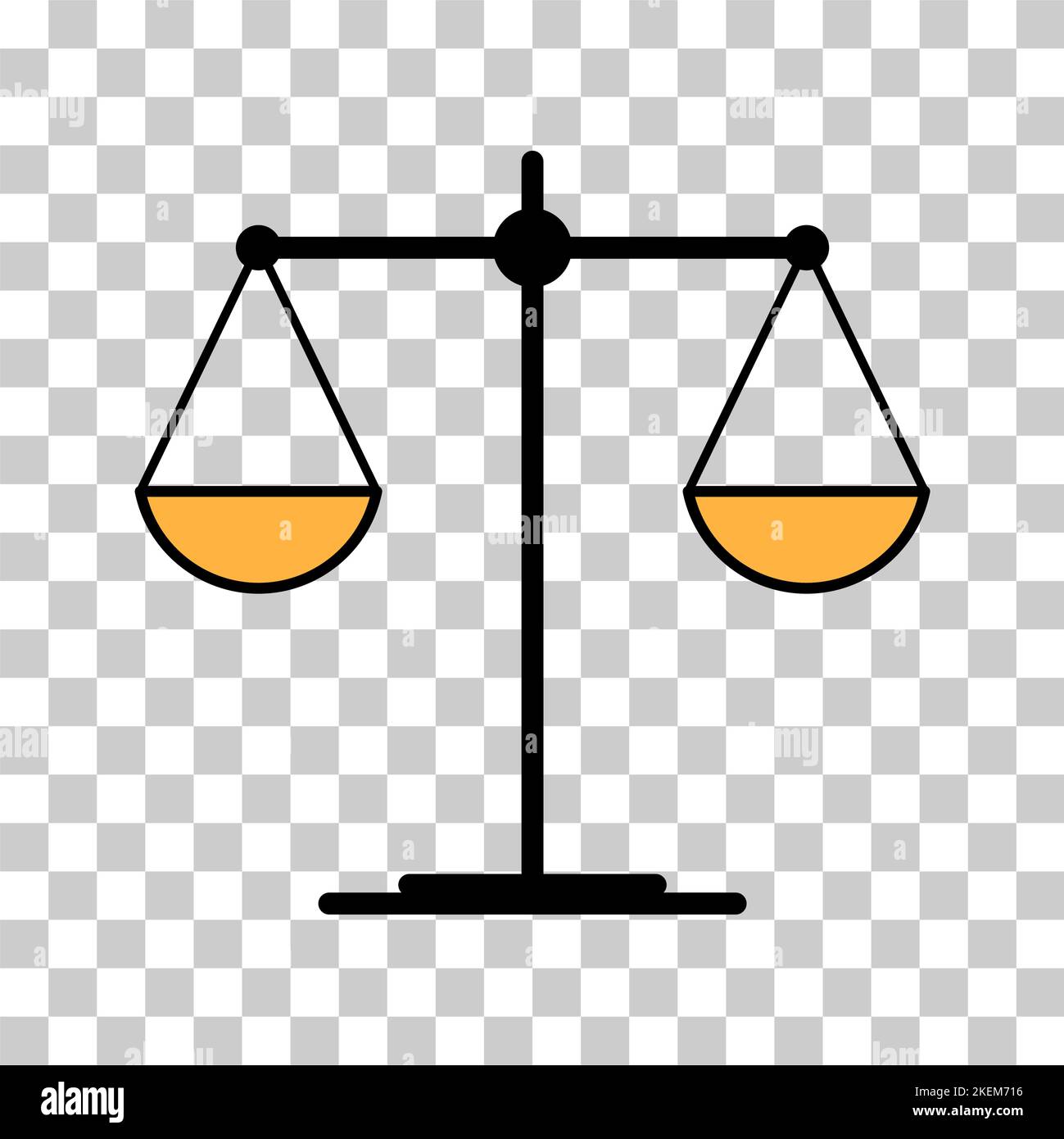 Scale equal icon, lawyer crime web sign, protection balance isolated ...