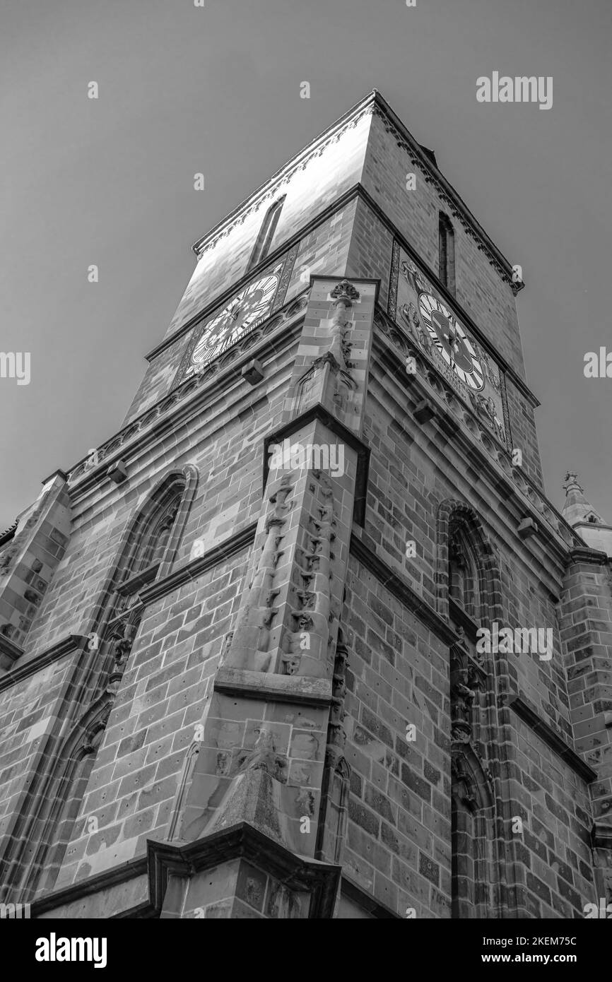 Large Gothic building of the Black Church (Biserica Neagra) in Brasov ...