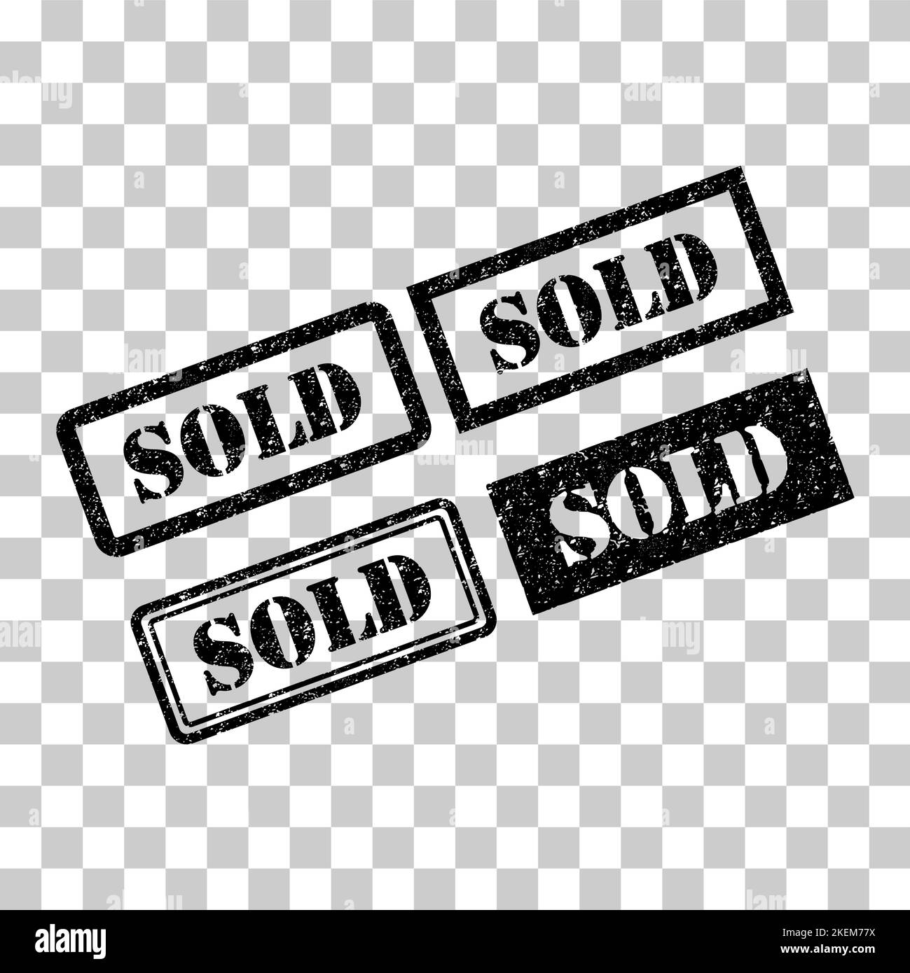 Set of Sold out stamp symbol, label sticker sign button, text banner ...