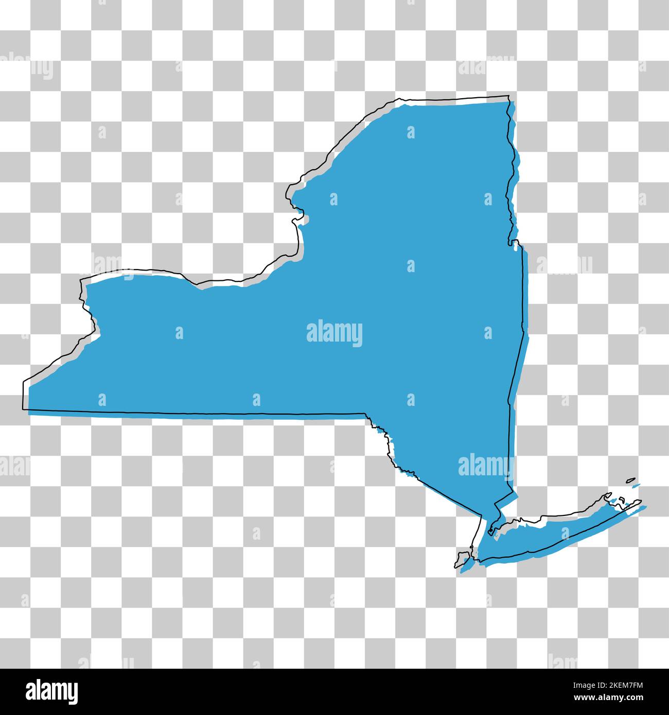 New york map shape, united states of america. Flat concept icon symbol ...