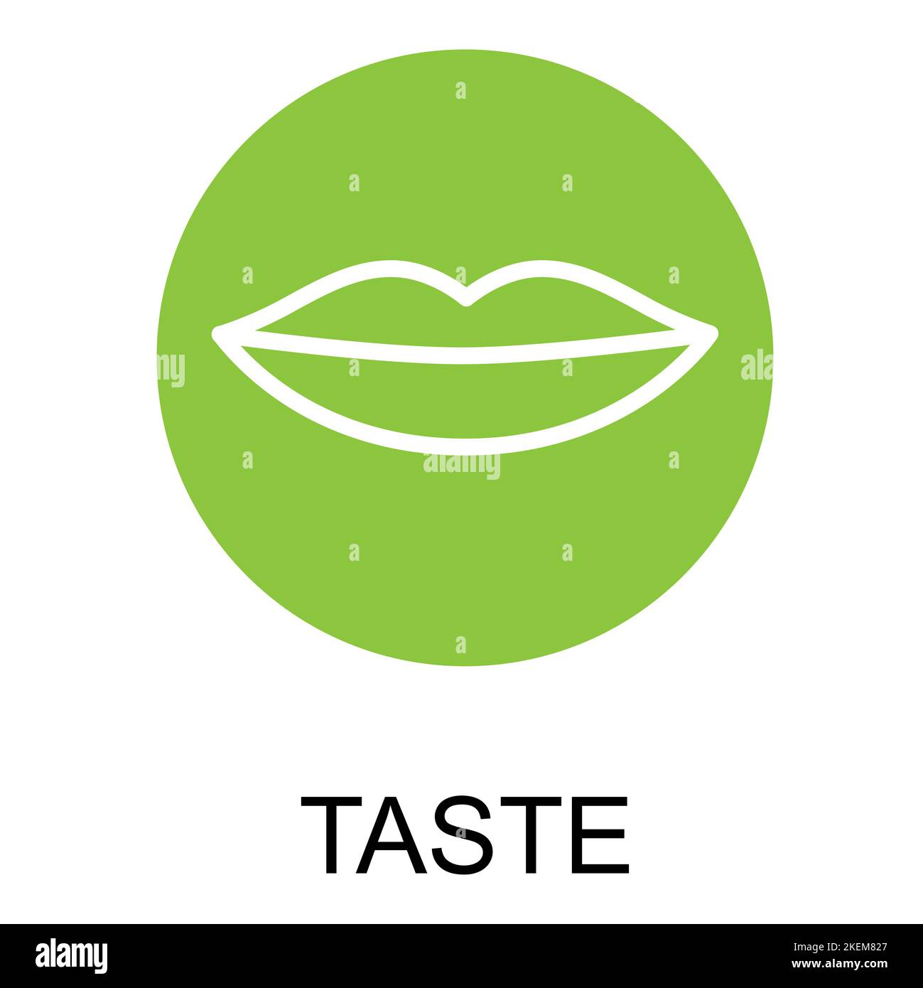 Human anatomy flat mouth icon, taste health organ vector illustration ...
