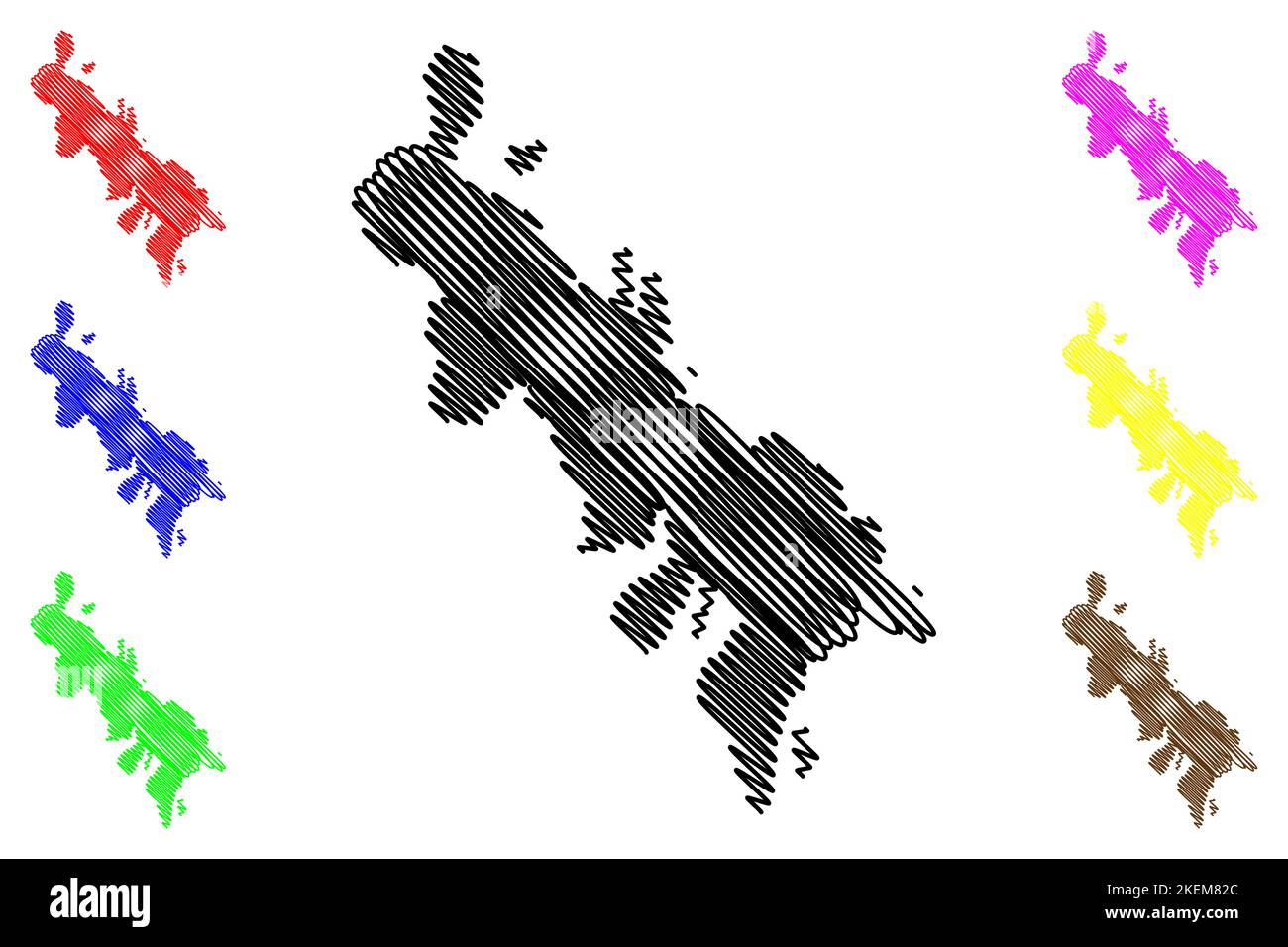 Arkoi island (Hellenic Republic, Greece, Greek island, Dodecanese Archipelago) map vector ...