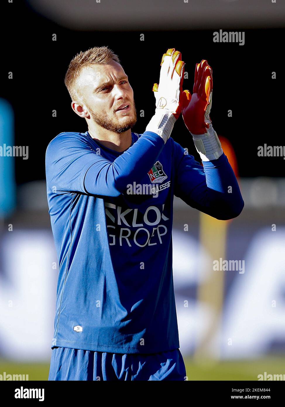 NIJMEGEN - NEC Nijmegen goalkeeper Jasper Cillessen during the Dutch ...
