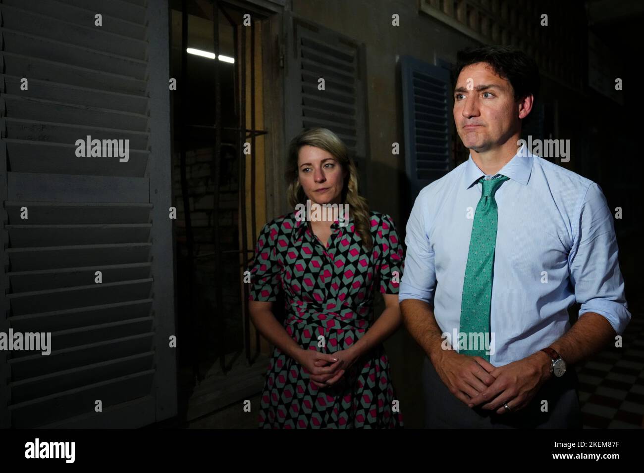 Prime Minister Justin Trudeau stands with Minister of Foreign Affairs ...