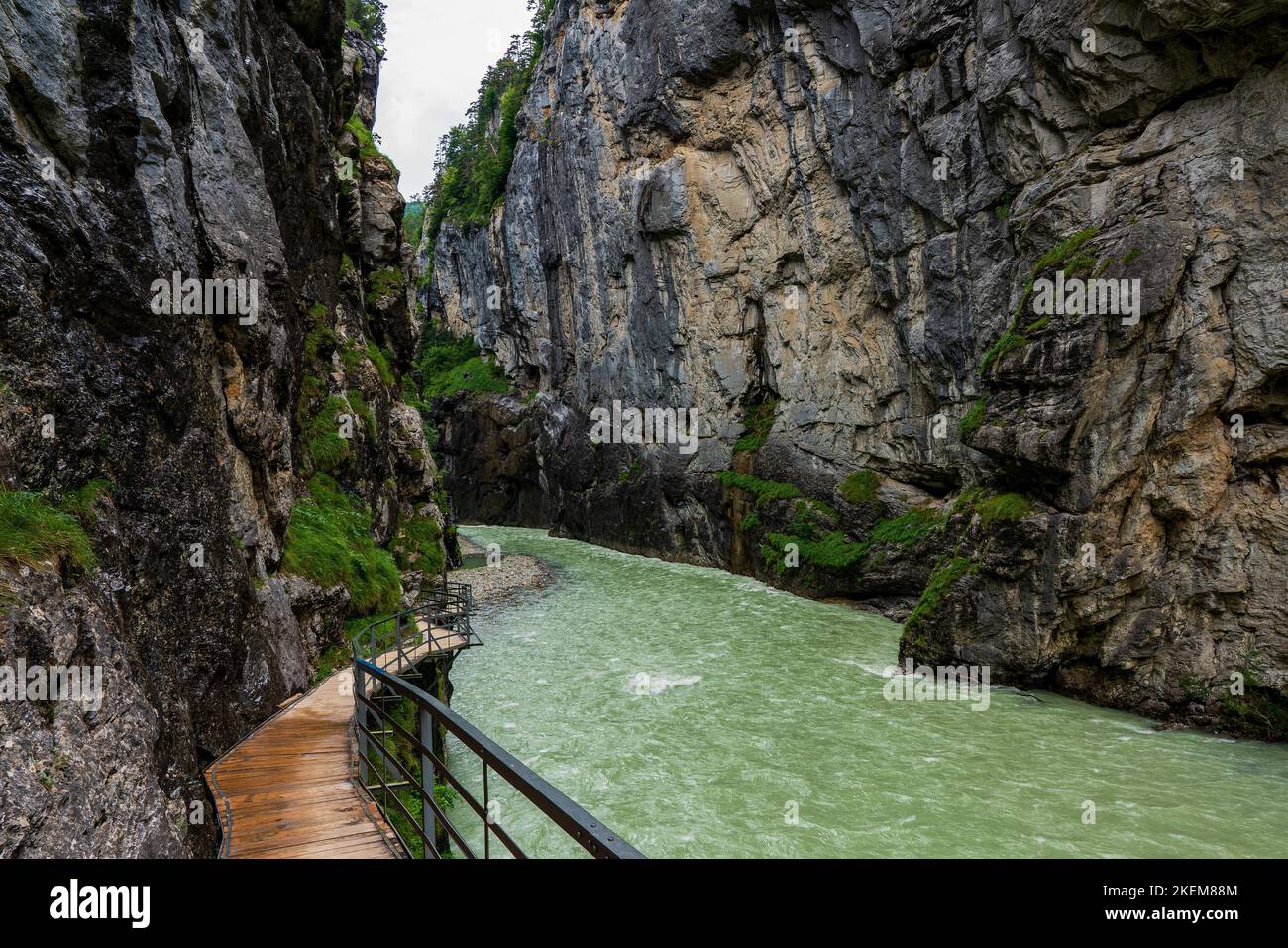 The Aare Gorge in the Swiss mountains Stock Photo - Alamy