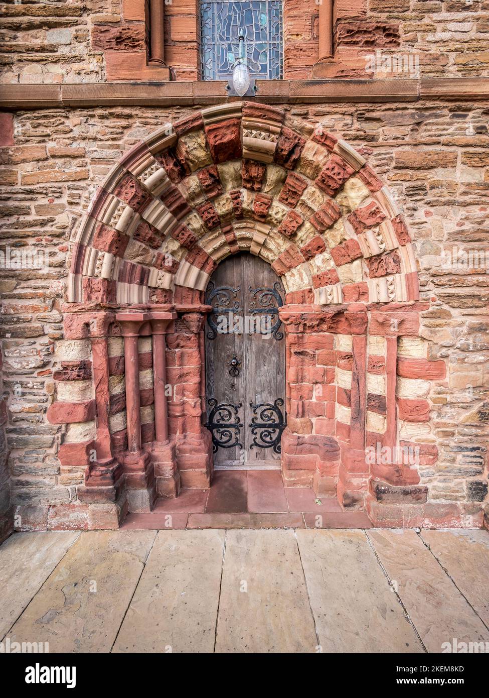 The image is of the 12 century cathedral of St Magnus in Kirkwall on ...