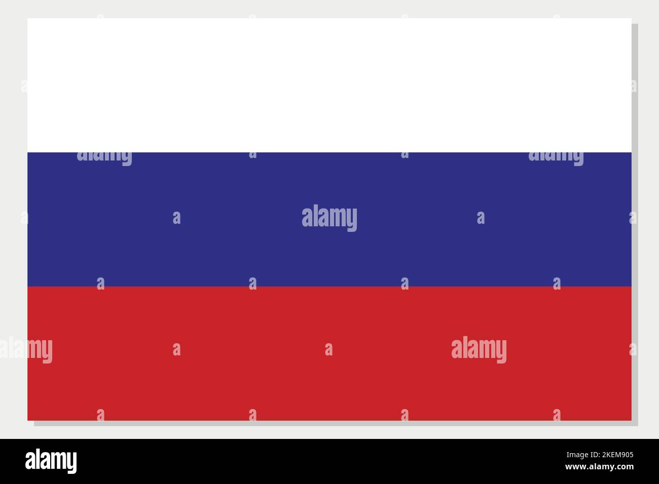 Flag of Russia. Russian national symbol in official colors. Template ...