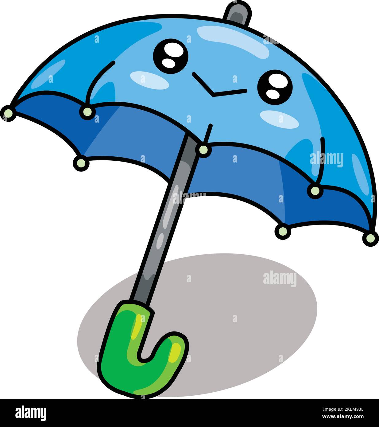 Cartoon umbrella Cut Out Stock Images & Pictures - Alamy