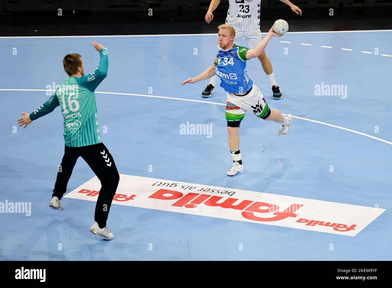 Kiel, Germany. 13th Nov, 2022. Handball, Bundesliga, Matchday 12, THW ...