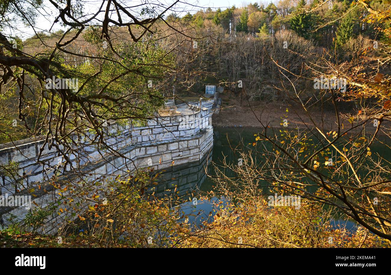 Located in Istanbul, Turkey, Topuzlu Dam was built in 1750 Stock Photo ...