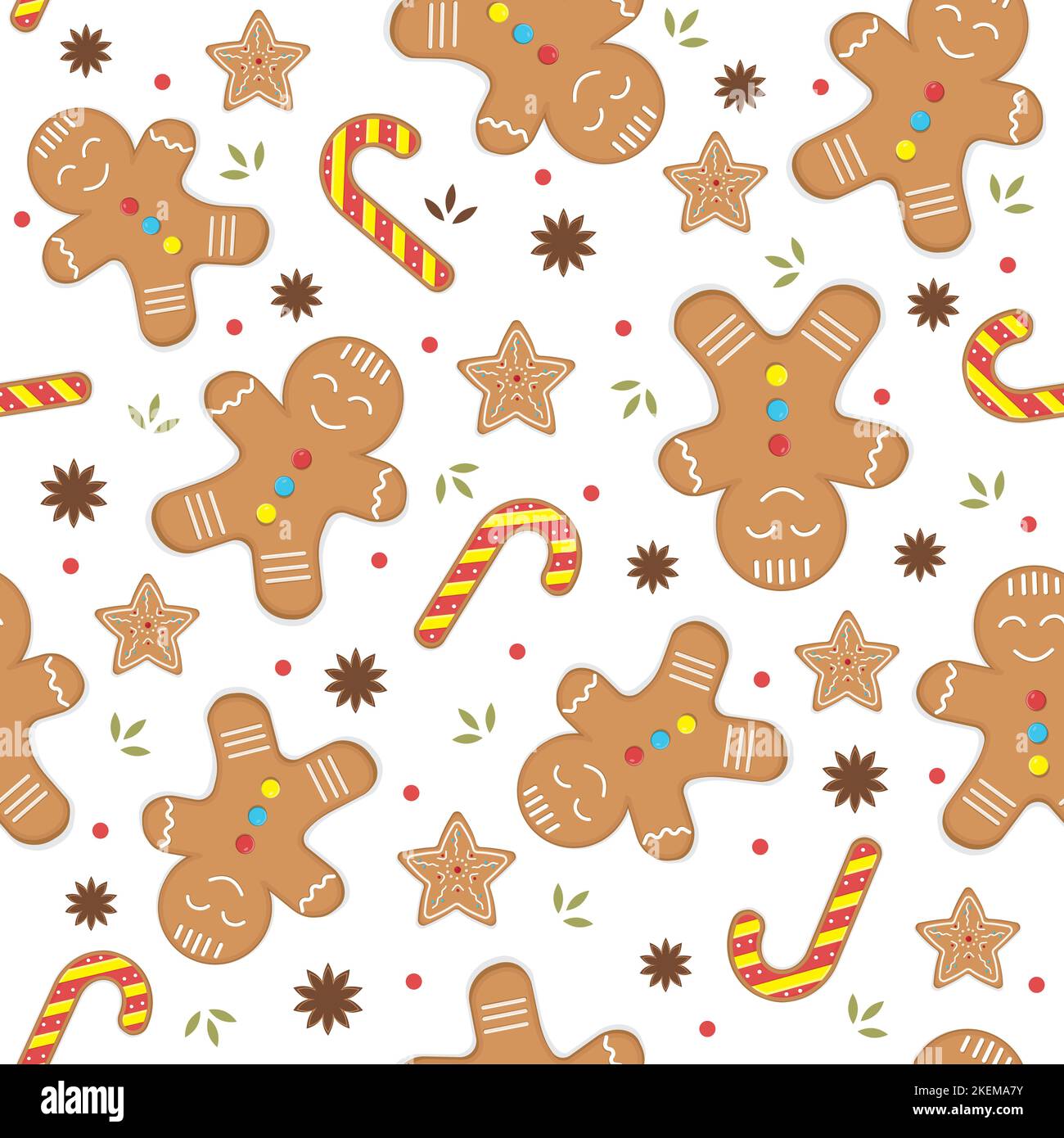 Gingerbread man cake cooking food funny happy Stock Vector Images - Alamy
