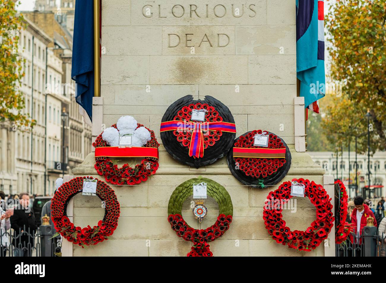 London, UK. 13th Nov, 2022. The wreaths of teh Royal Family - King ...