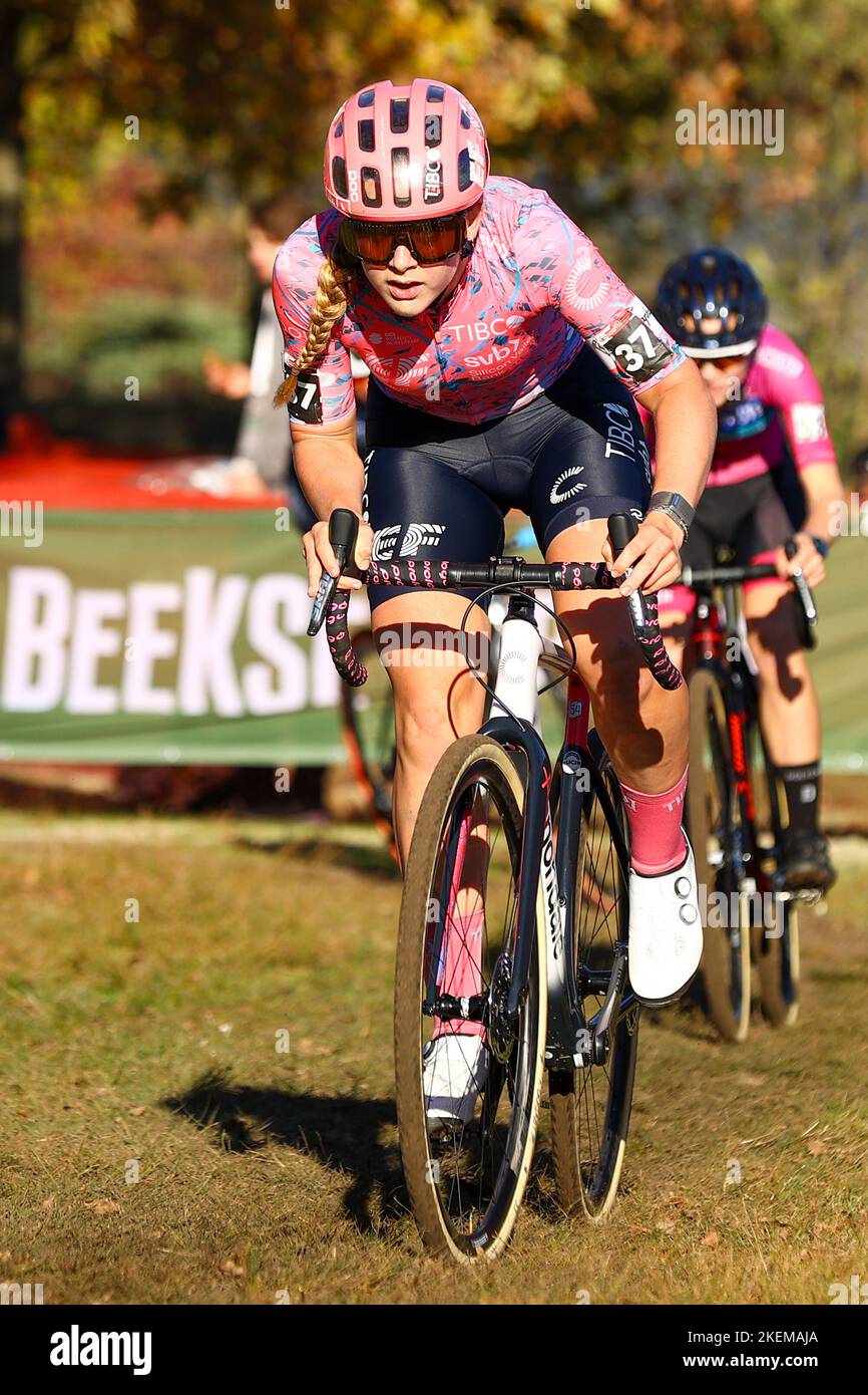 British Zoe Backstedt pictured in action during the women elite race at ...