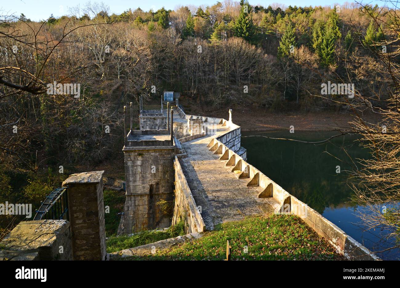 Located in Istanbul, Turkey, Topuzlu Dam was built in 1750 Stock Photo ...