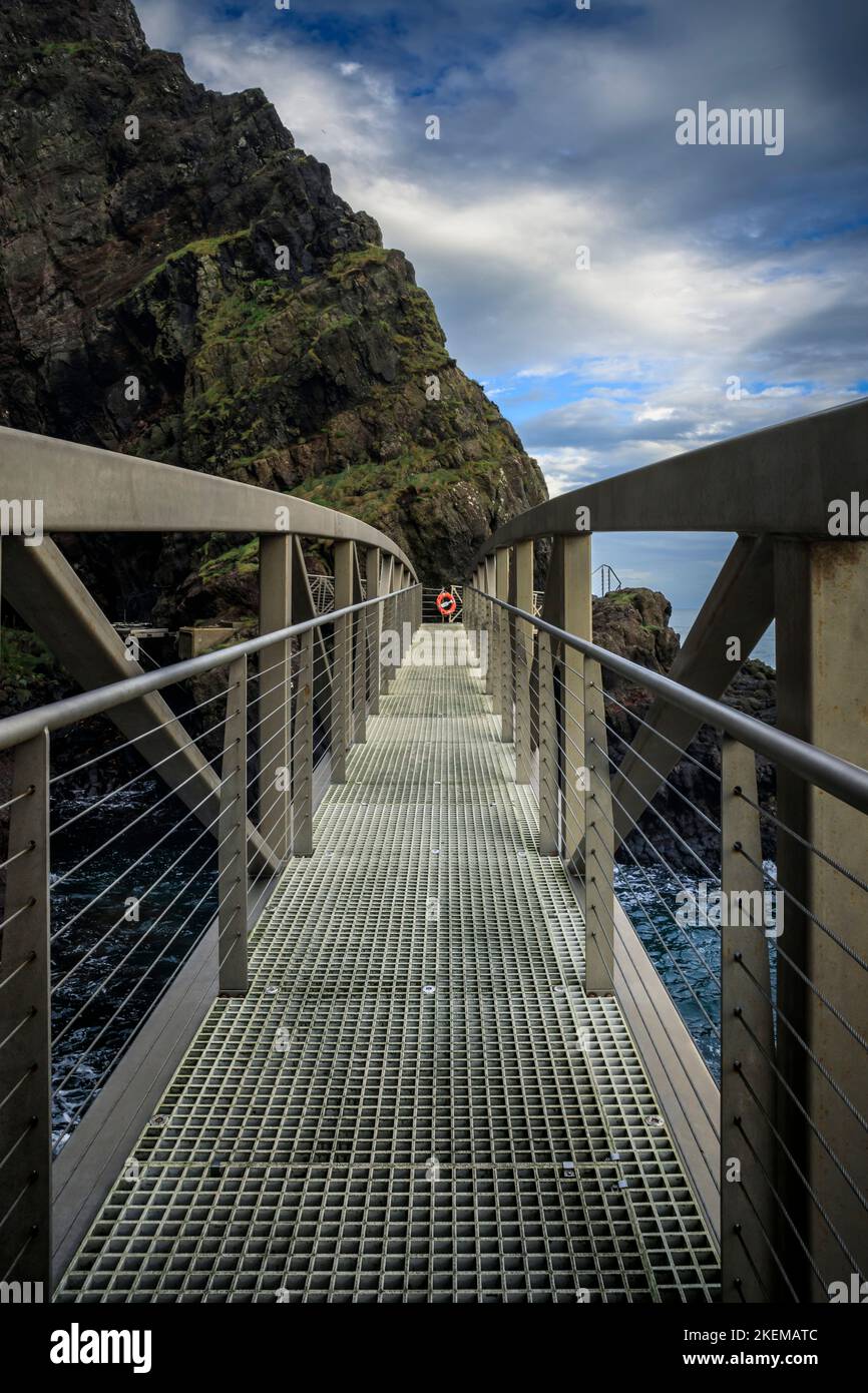 Gobbins Cliff Walk Stock Photo - Alamy