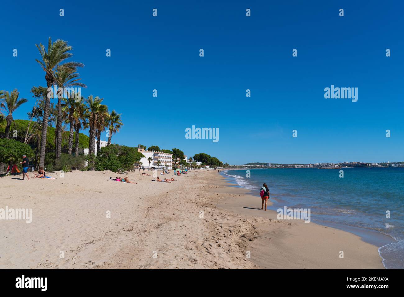 Vilafortuny beach Cambrils Spain sandy playa Costa Dorada Catalonia one ...