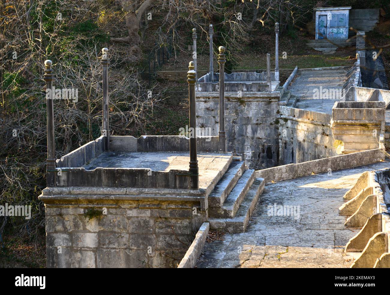 Located in Istanbul, Turkey, Topuzlu Dam was built in 1750 Stock Photo ...