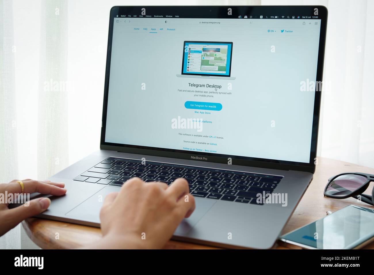 CHIANG MAI, THAILAND Jul 09 2022 - A young woman using computer laptop ...