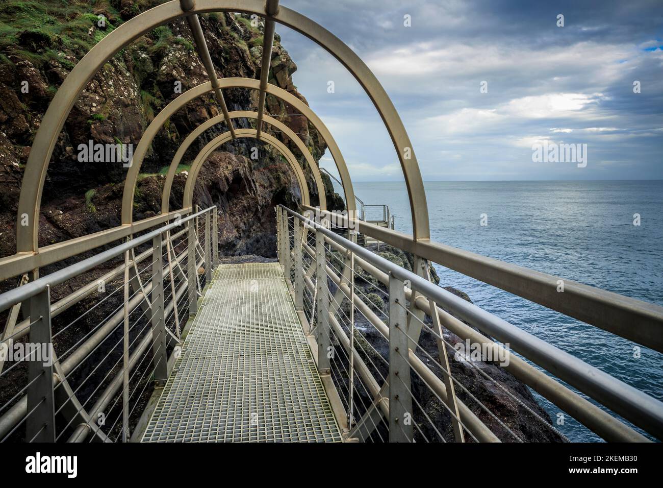 Gobbins Cliff Walk Stock Photo - Alamy