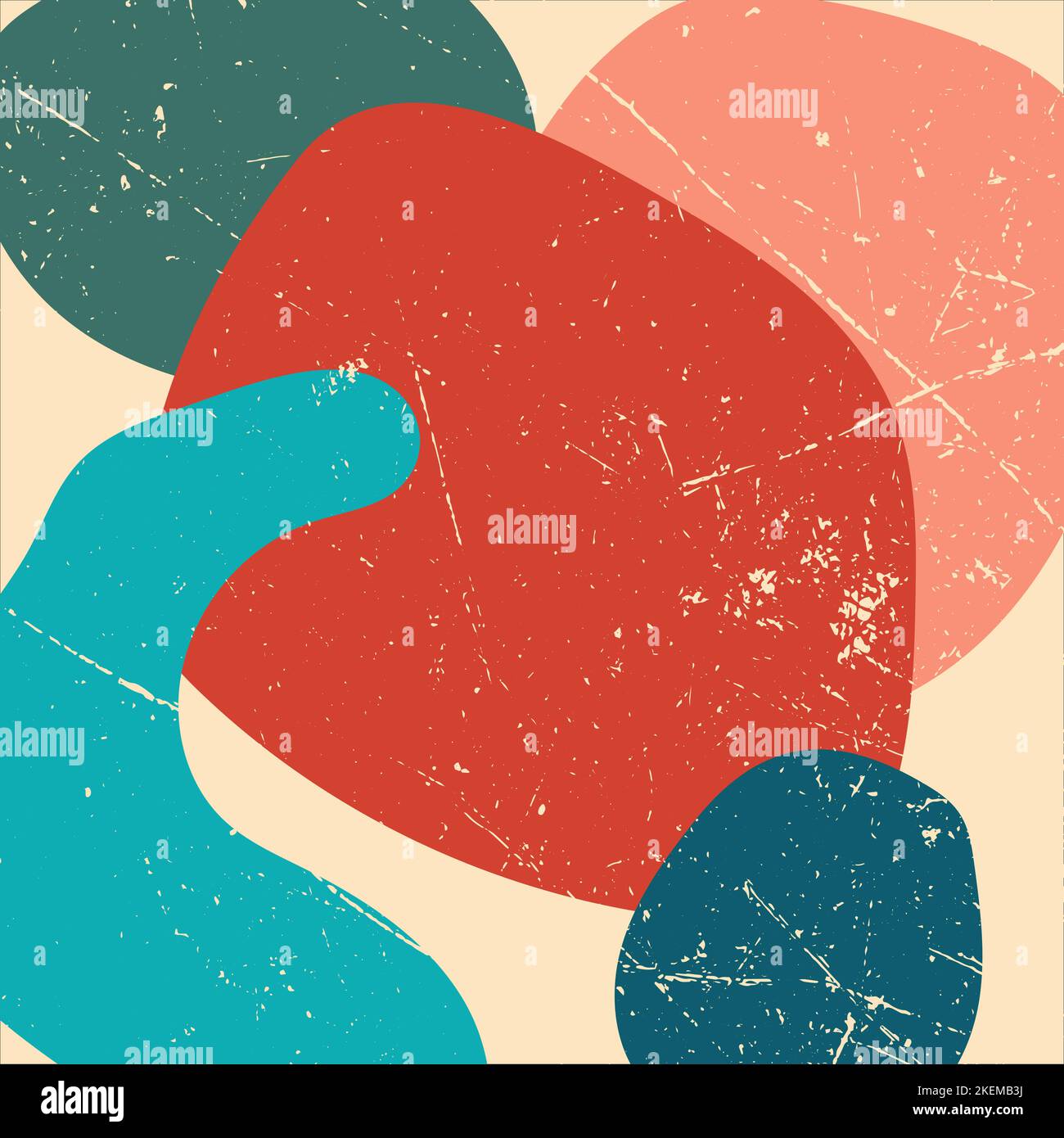 Vintage banner background in retro spots style. Grunge background with ...