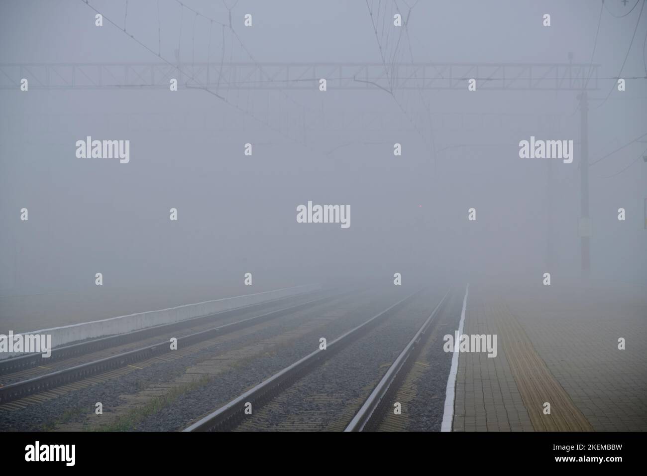 Empty railroad track going hi-res stock photography and images - Alamy